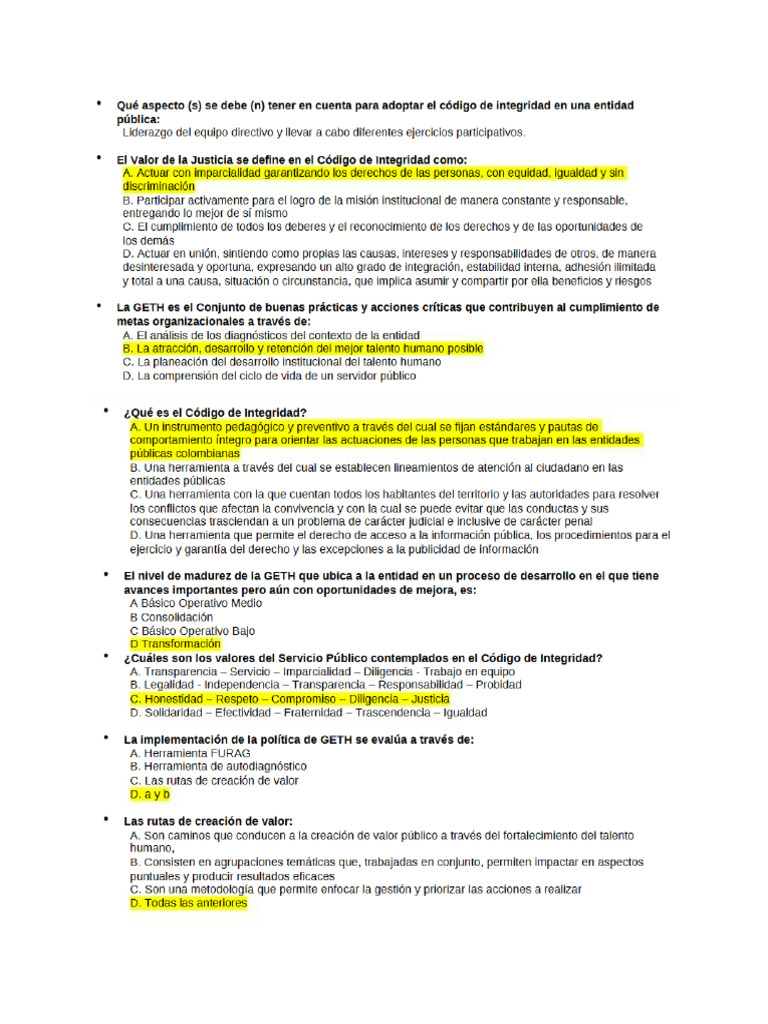 Otras Respuestas-Curso-Mipg | PDF