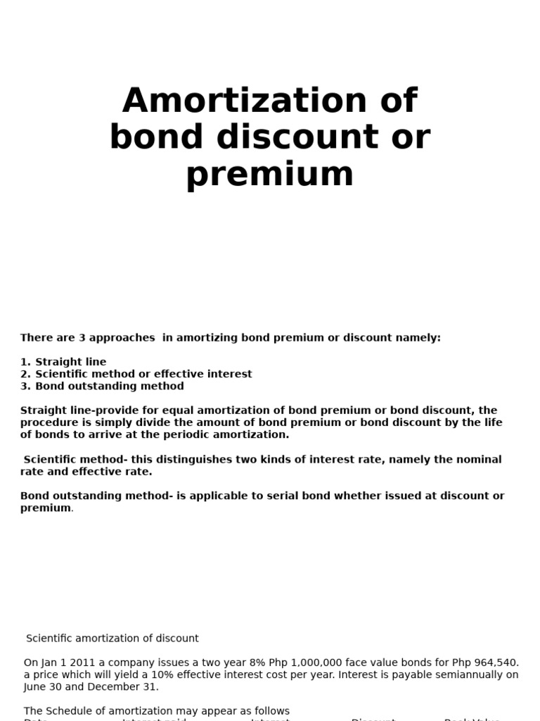 Bond Premium and Discount Amortization | PDF | Bonds (Finance) | Book Value