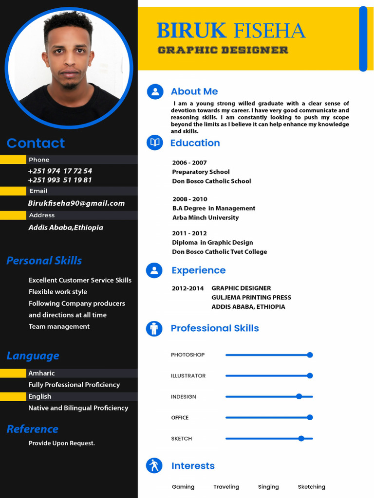 Biruk Fiseha CV | PDF