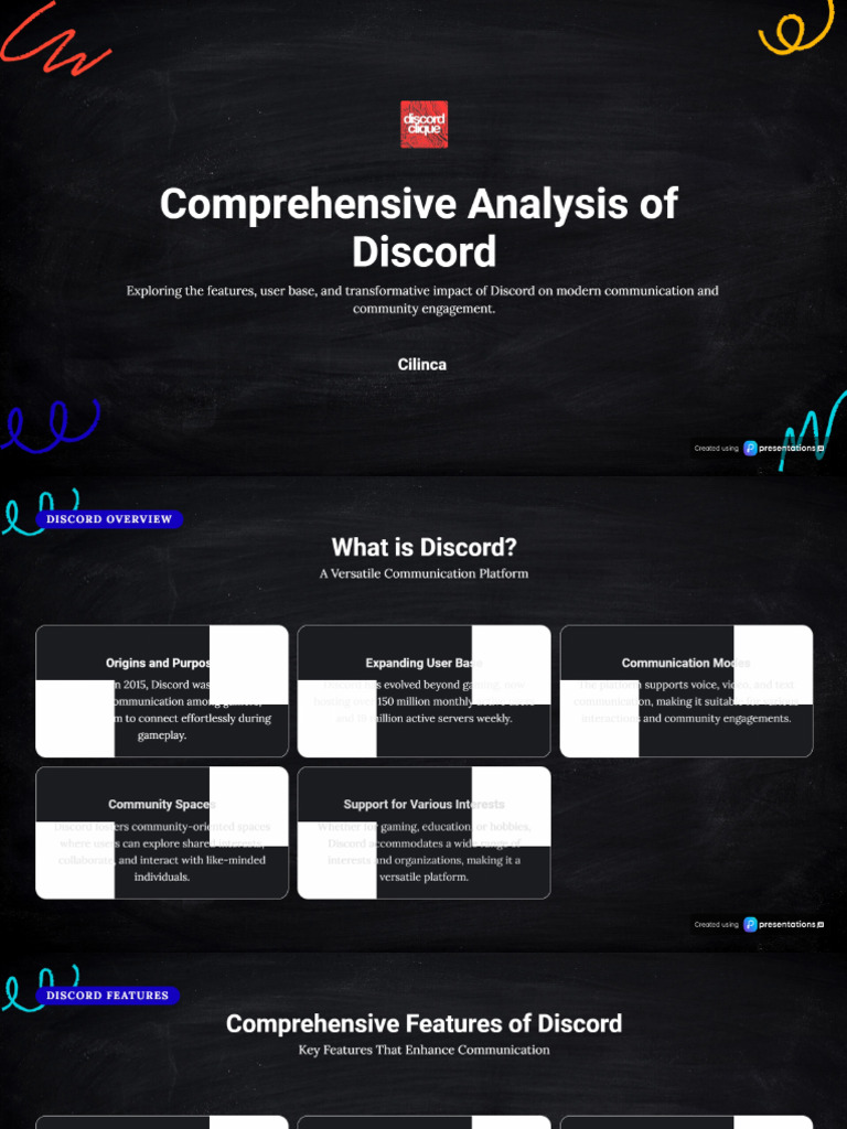 Comprehensive Analysis of Discord Presentation | PDF