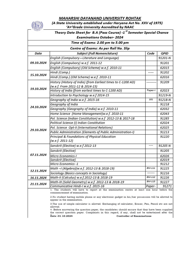 4 - 10-03-2024 - 01-10-53 - BA Pass Voc 1st Semester | PDF | Science