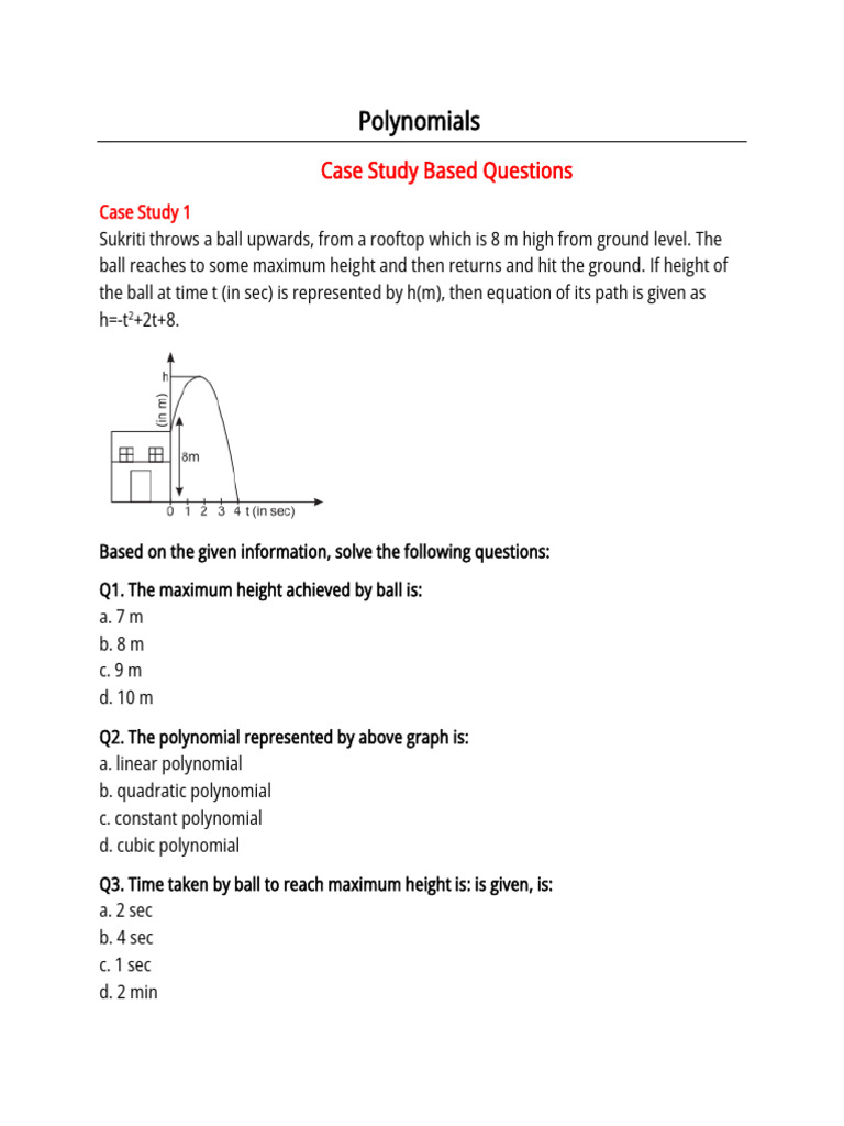 XTH Polynomial Case Studies | PDF | Polynomial | Asana