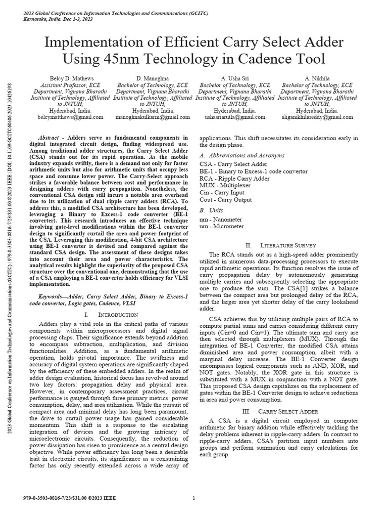 Implementation_of_Efficient_Carry_Select_Adder_Using_45nm_Technology_in_Cadence_Tool | PDF ...