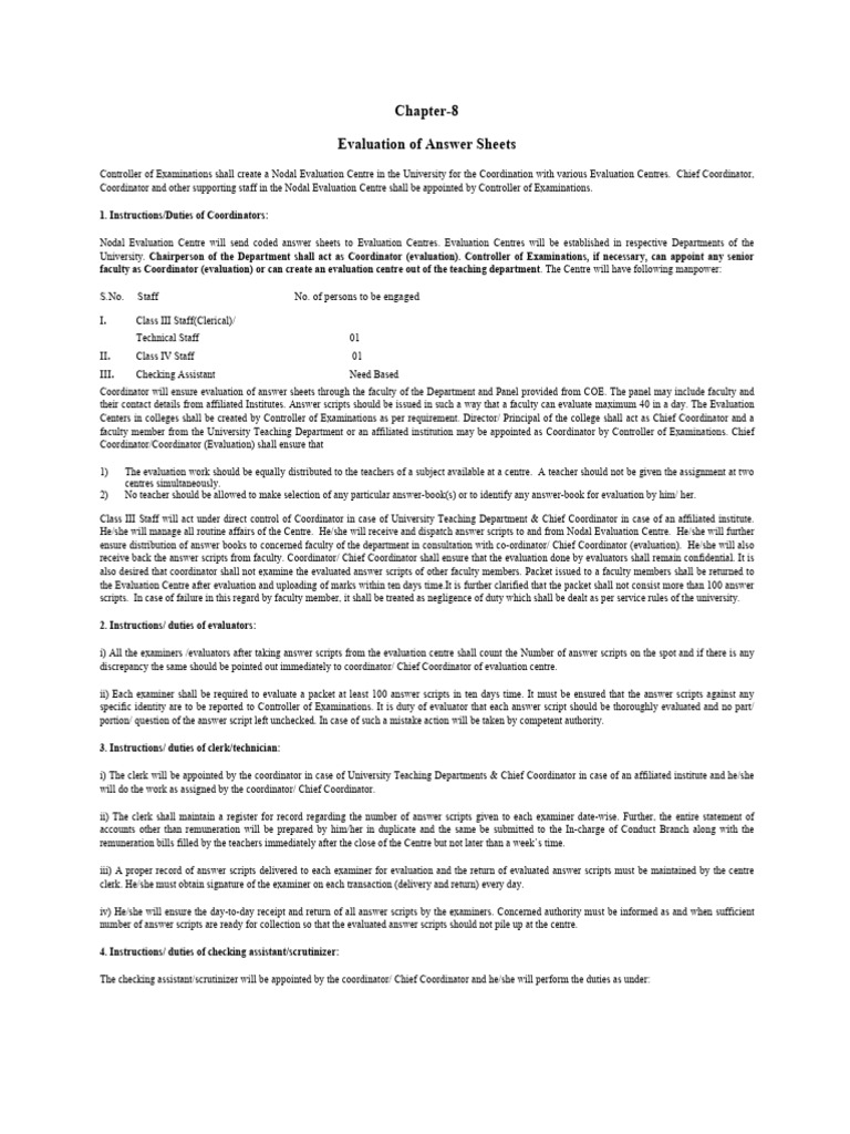 Dcrust Exam Rule Book 8v2 | PDF