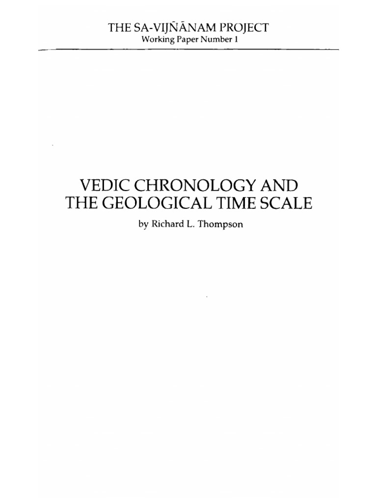 Vedic Chronology vs Geological Time Scale | PDF | Geologic Time Scale ...