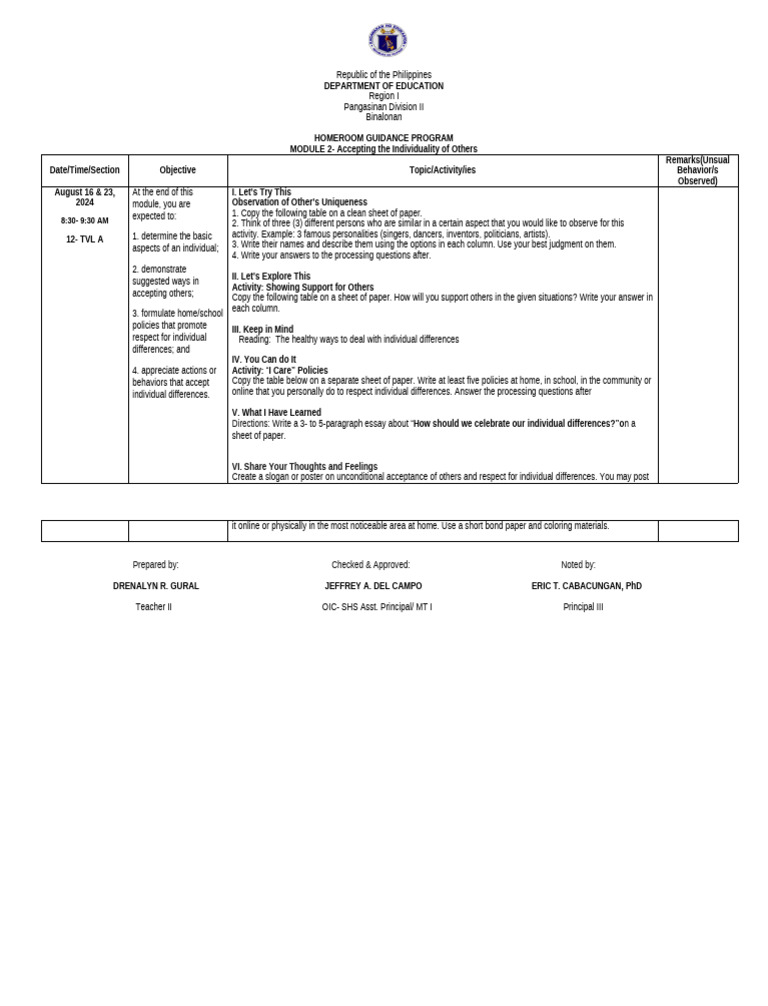 DLL HGP module 2 | PDF | Behavioural Sciences | Cognitive Science