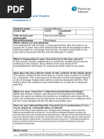 AQA GCSE Drama 2024: Dramatic Intentions | PDF | Anxiety | Mental Health