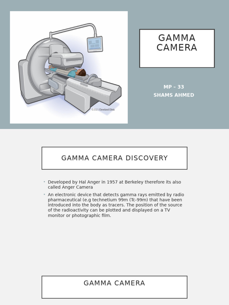 Gamma camera - shams | PDF | Vacuum Tube | Gamma Ray