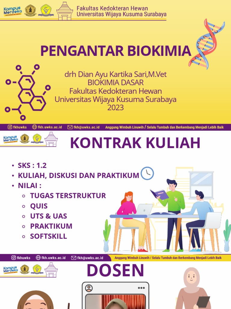 Materi 1. Pengantar Biokimia Dasar 2023 (1) | PDF
