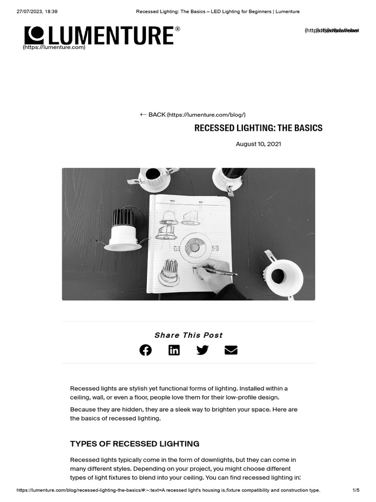 Recessed Lighting_ the Basics – LED Lighting for Beginners _ Lumenture ...
