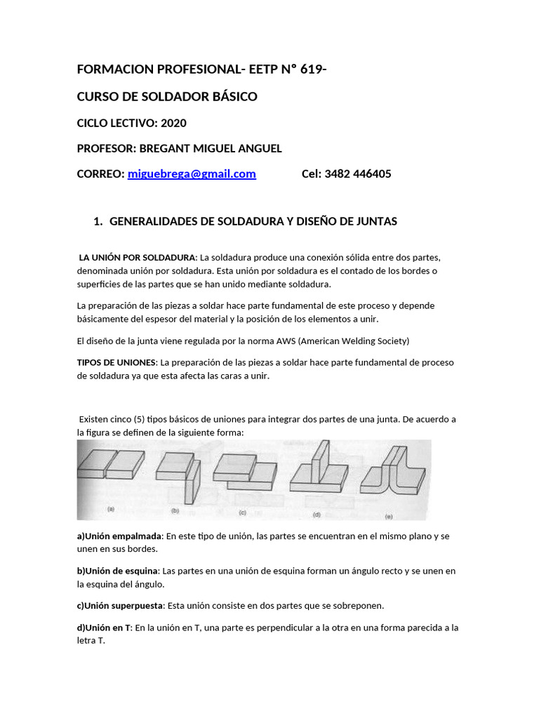 Generalidades de Soldaduras y Juntas | PDF | Soldadura | Construcción