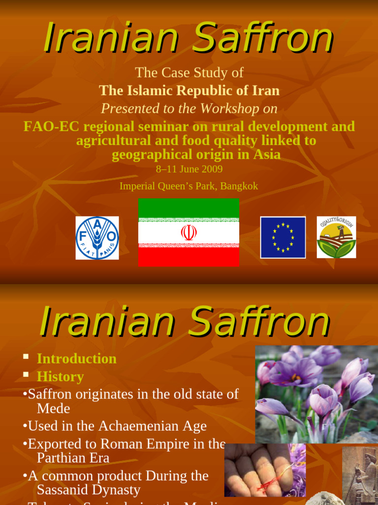 Iranian Saffron: History and Trade Insights | PDF | Iran | World ...