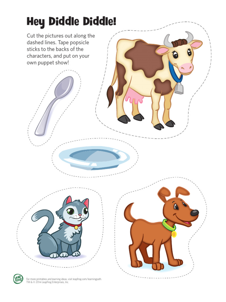 Hey Diddle Diddle Puppet Activity | PDF