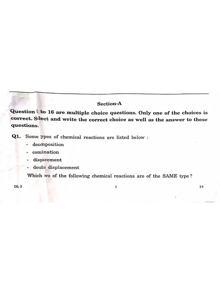 DAV Pre Board Paper 2024 | PDF