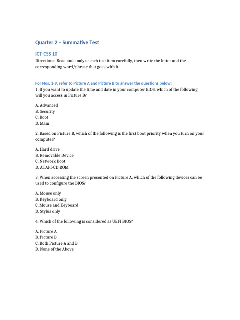 Ict Css Summative Test Full Pdf Operating System Mac Os 4425