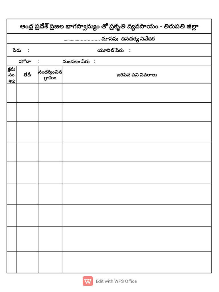 New.Work done report formate-1 | PDF