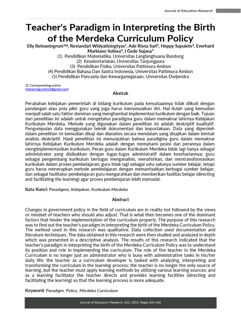 1 +elly+435-442 | PDF | Curriculum | Teachers