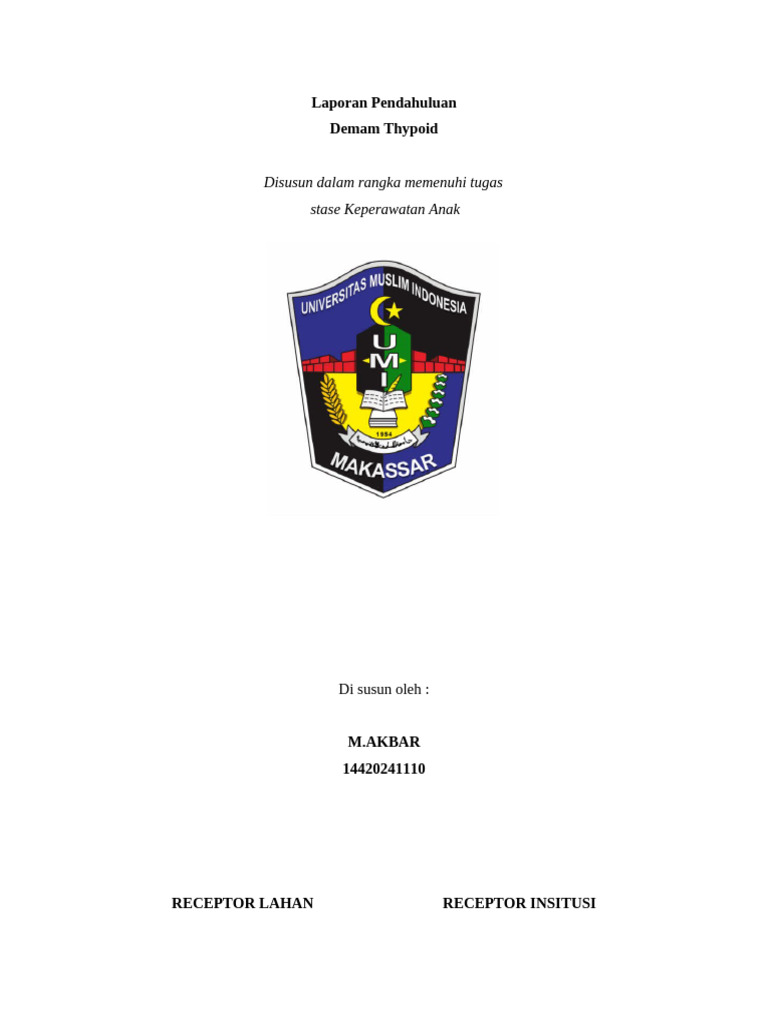 LP Demam Typhoid Ryanti | PDF