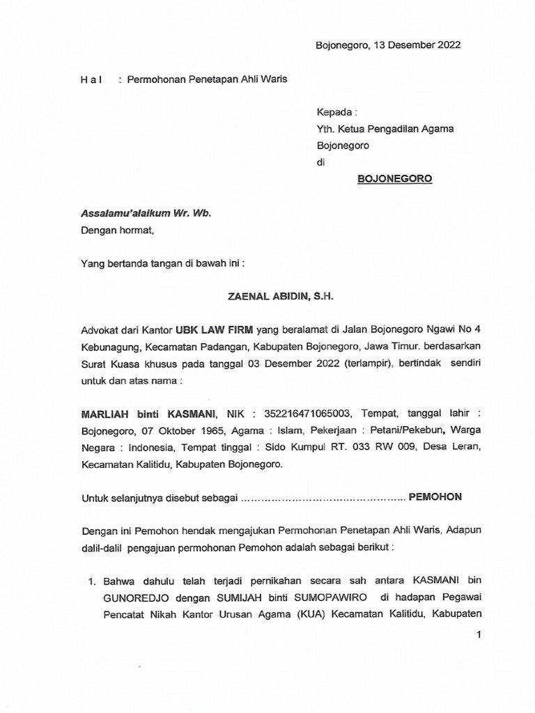 Dokumen Gugatan 1670843677 339130 | PDF