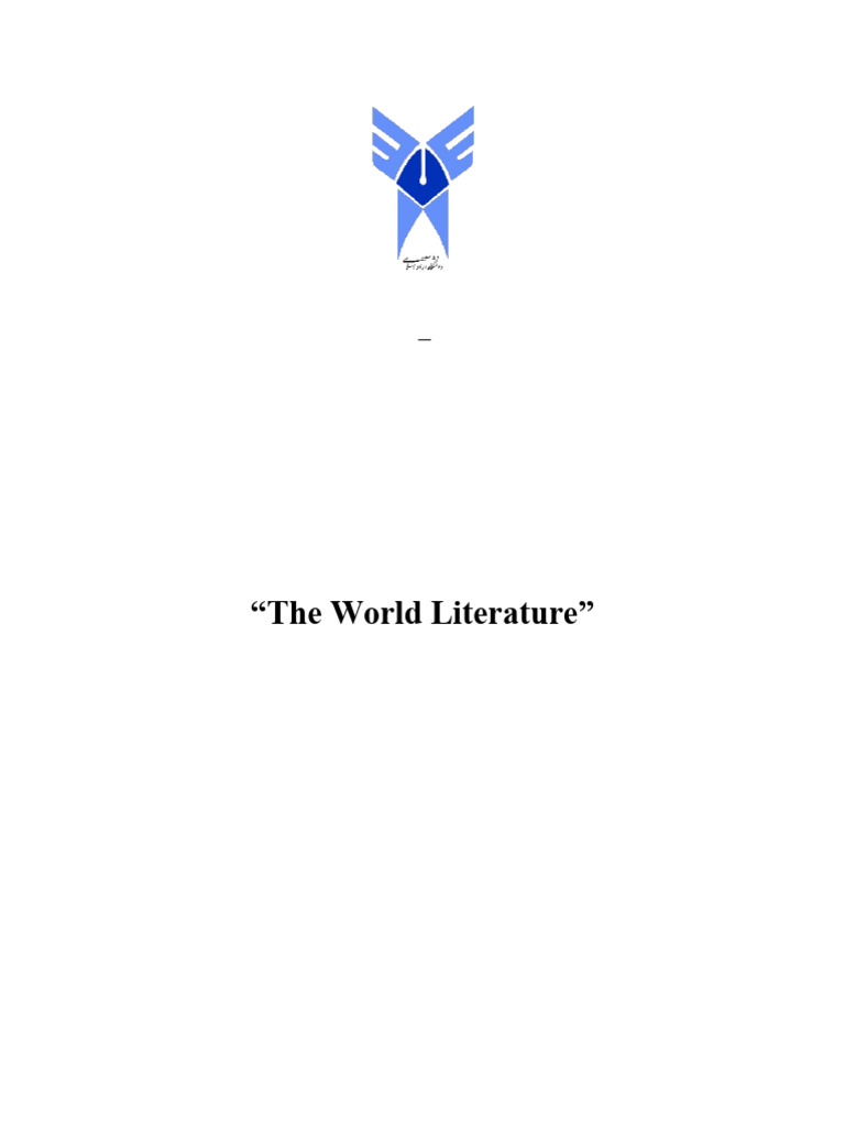 The World Literature | PDF | Don Quixote | Faust