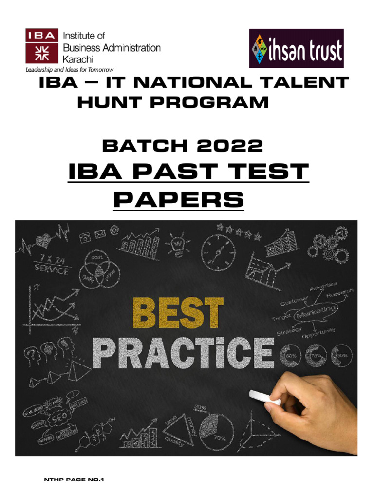 Past Papers with KEY- NTHP Batch 2022 | PDF | Numbers | Mathematics