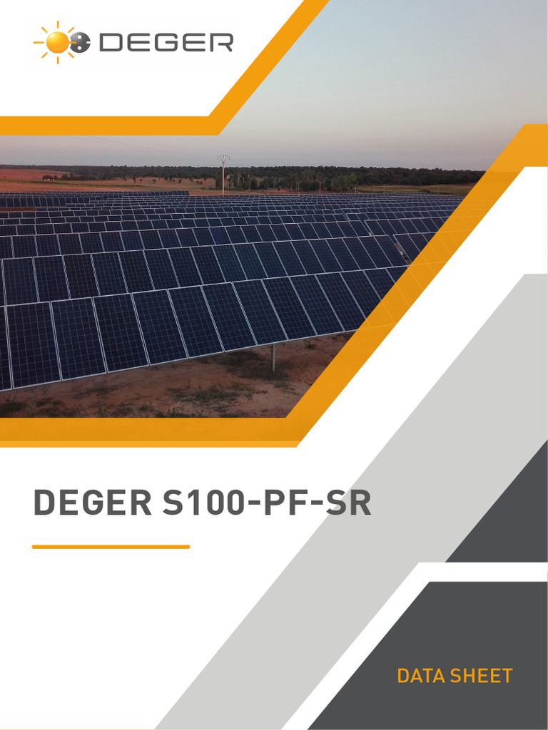 DEGER-S100-SR_EN_06-2022 | PDF | Photovoltaics | Physical Quantities