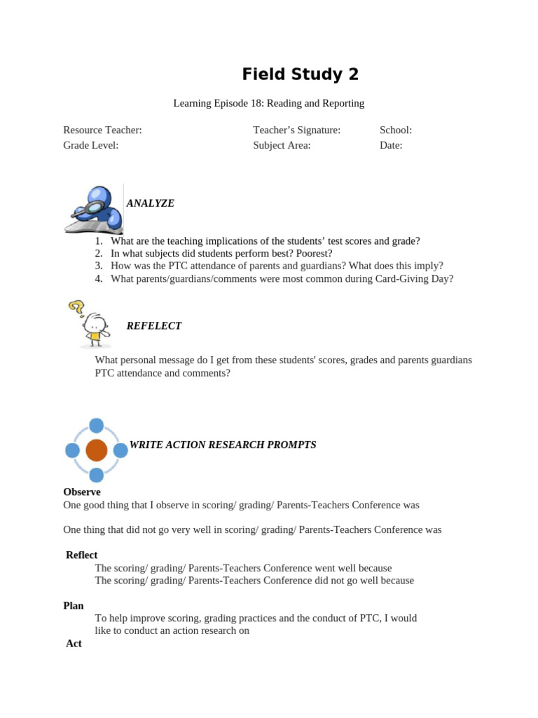Field Study 2 Learning Episodes | PDF