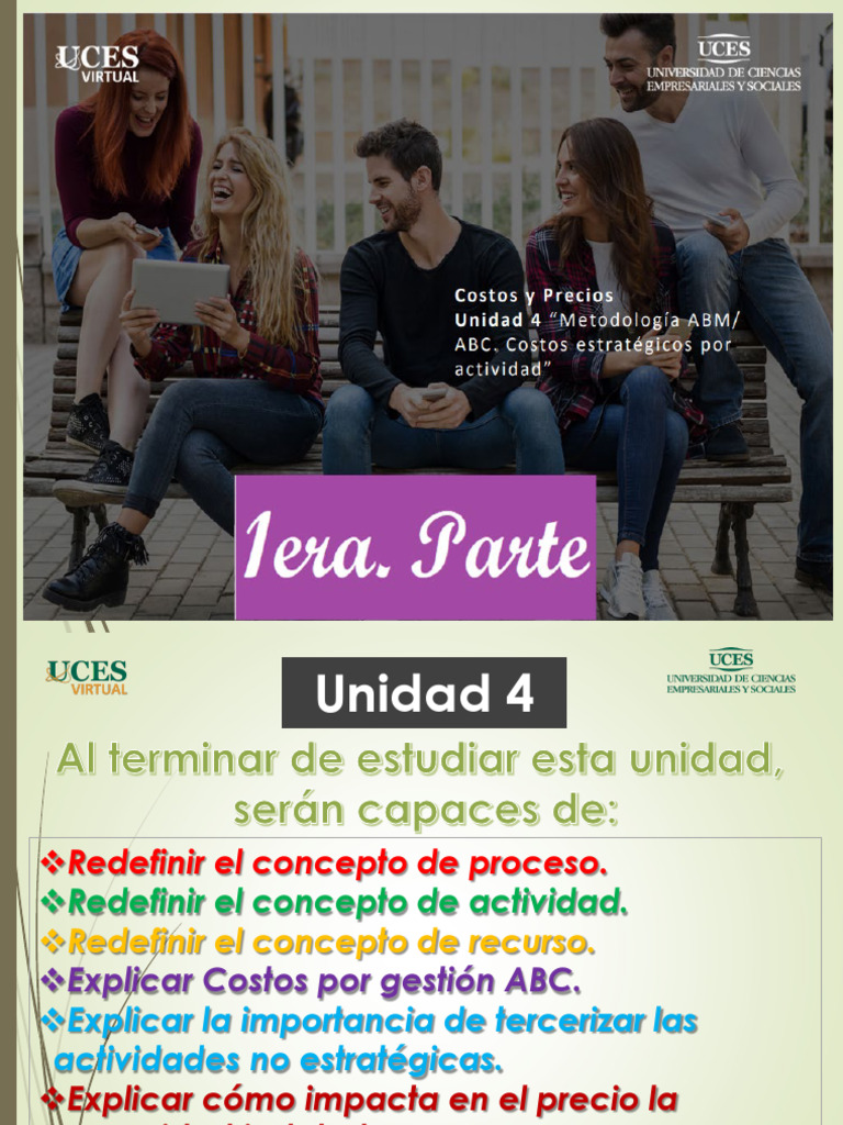 Unidad 4 VC1 Cy Precio G1 y 2 Teoria ABC | PDF | Business | Economias