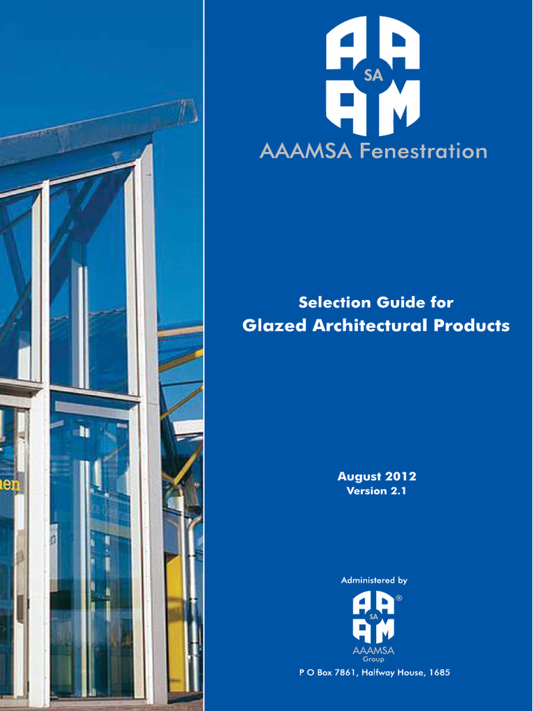 AAAMSA Selection Guide Introduction | PDF | Building Insulation | Window