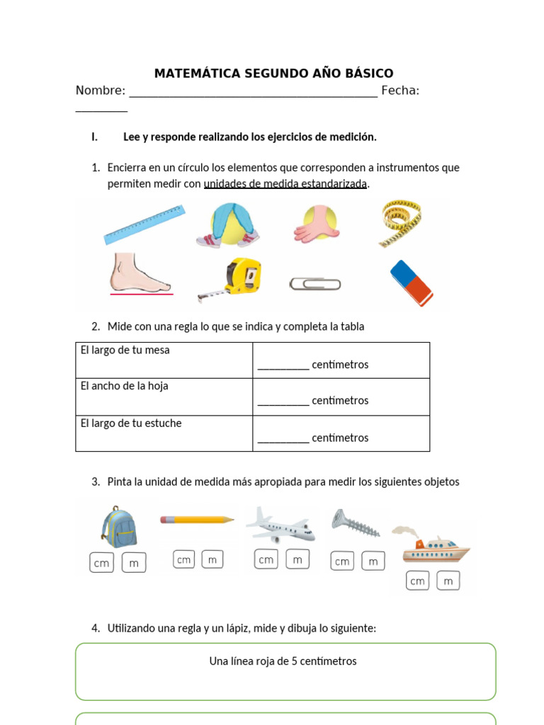 Segundo Básico, Matemática 1 | PDF