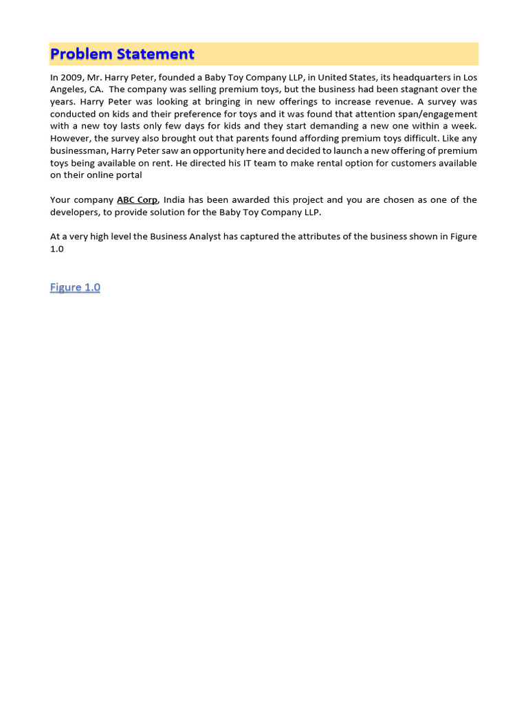Baby Toy Rental SQL Project Guide | PDF | Relational Database ...