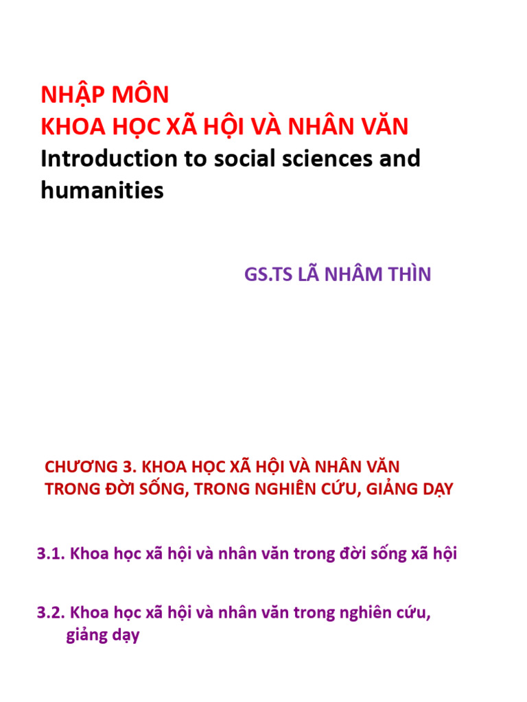 7 Nhap Mon KHXH Va NV Truc Tuyen Tu 30 3 Den 5 4 2020 | PDF