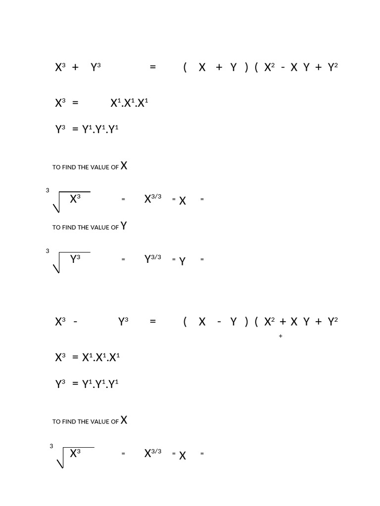 Special Case of Binomial Formula | PDF
