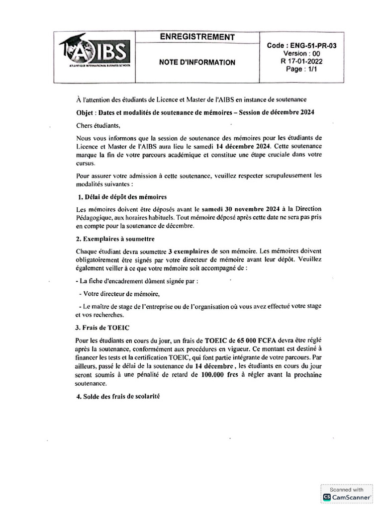 Soutenance Licence Master 14 Décembre 20 | PDF