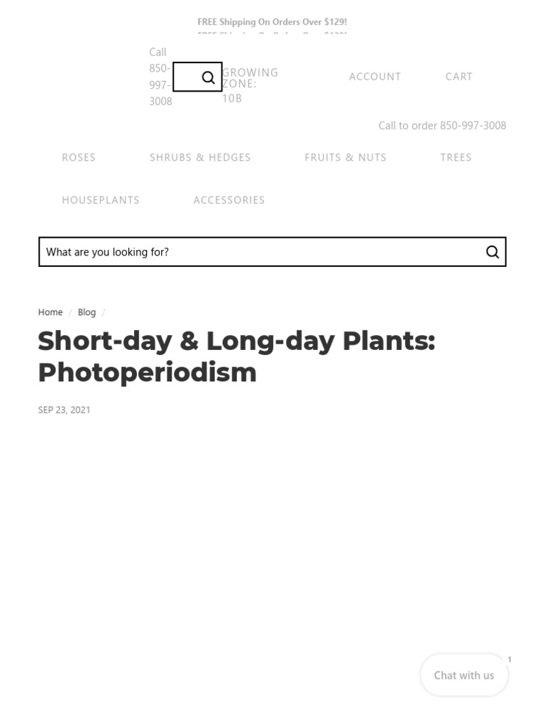 Short-Day & Long-Day Plants - Photoperiodism - Perfect Plants | PDF ...