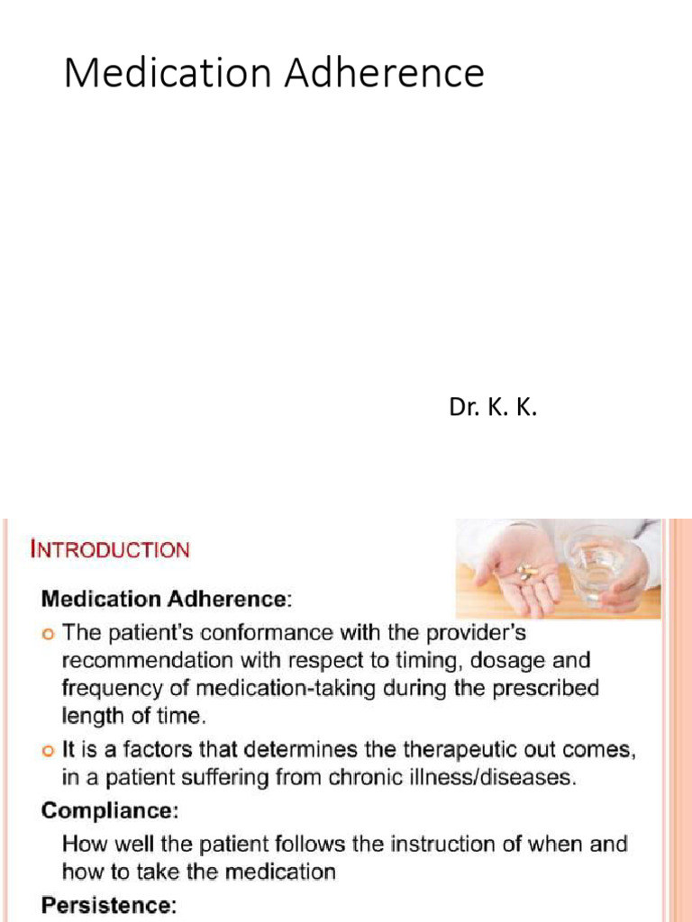 Medication Adherance Class | PDF