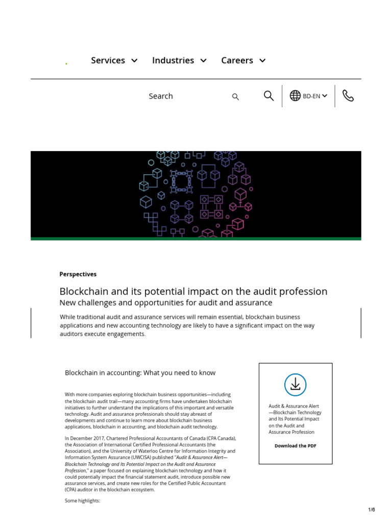 Impact of Blockchain On The Accounting Profession - Deloitte - Audit ...