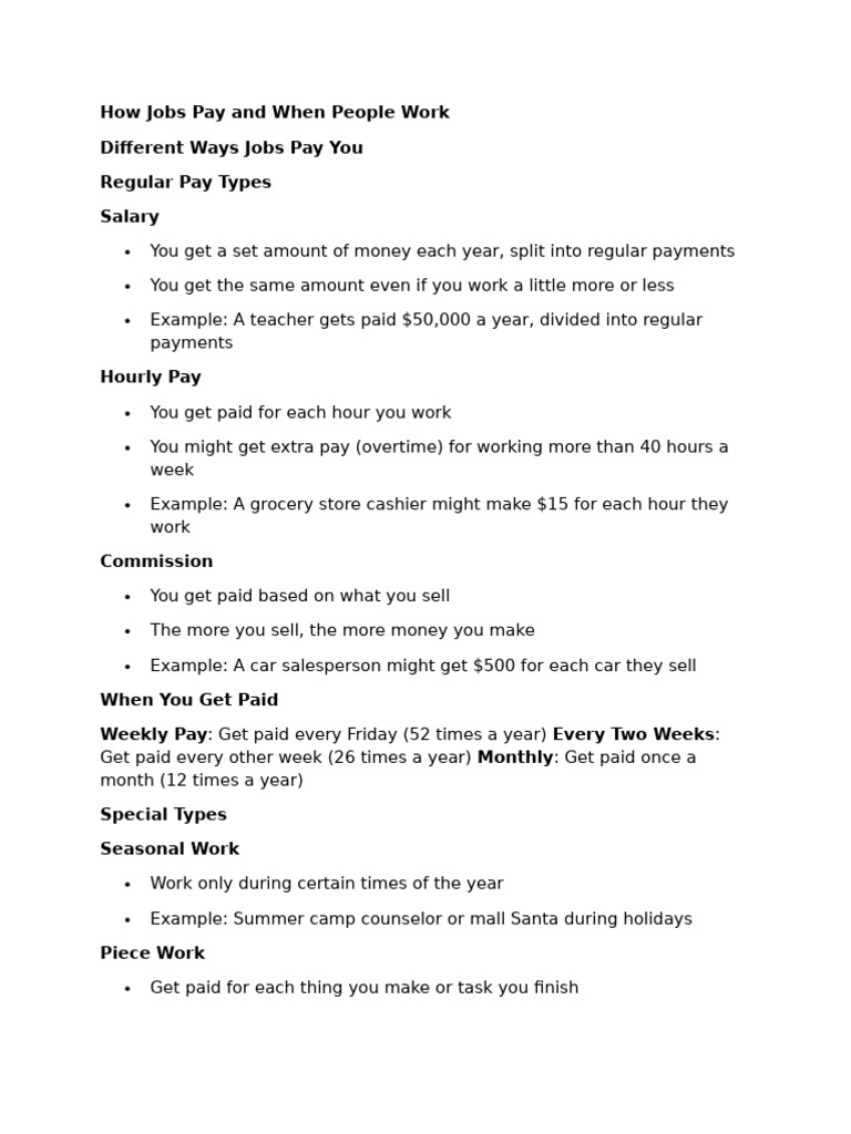 Understanding Job Pay and Work Hours | PDF | Overtime | Industrial ...