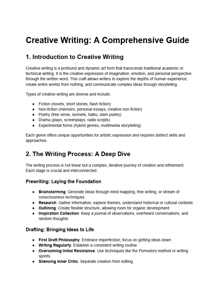 Lec 5 Creative Writing | PDF | Narrative | Creativity