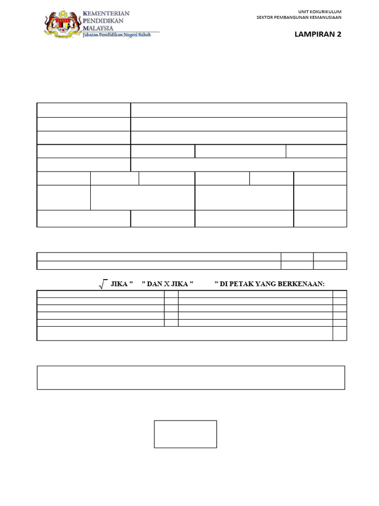 Lampiran 2 - Borang Pengesahan Kesihatan | PDF
