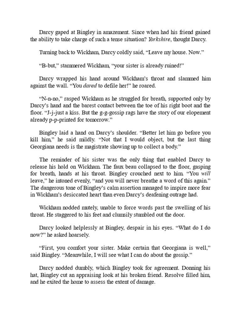 A Look Behind The Mask - A Pride and Prejudice Variation-101-201 | PDF ...