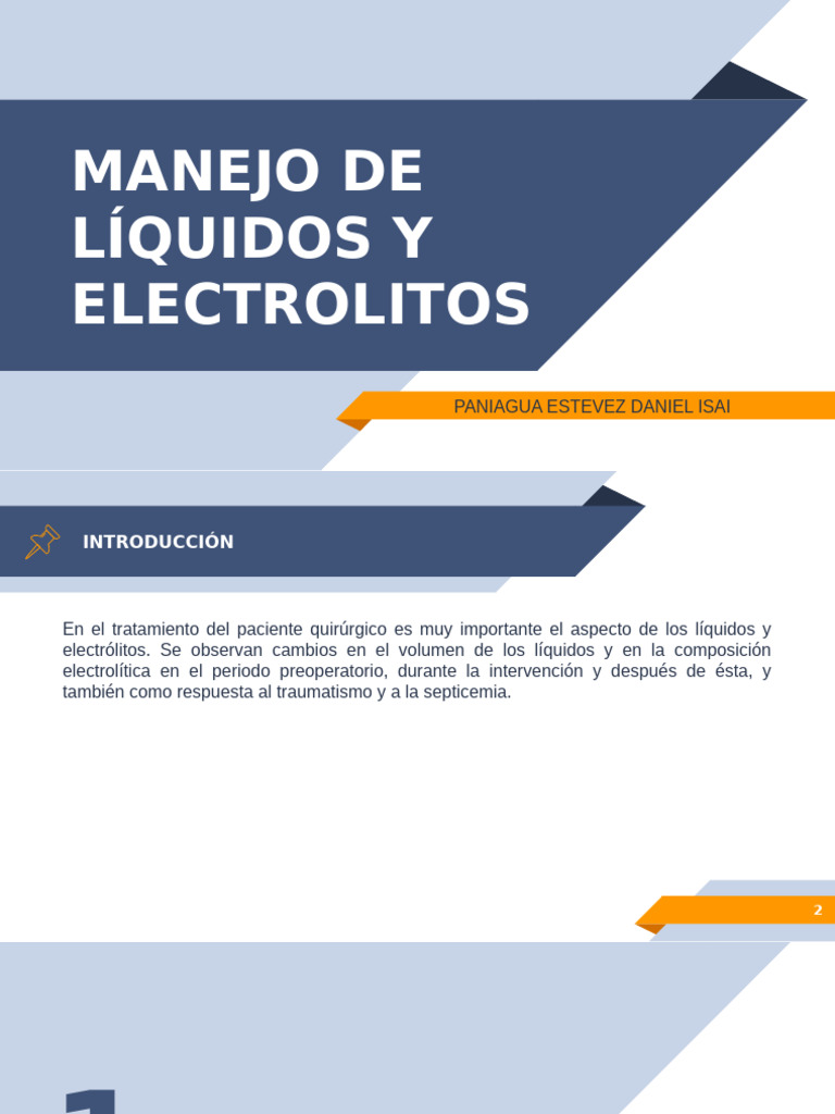 Manejo de Liquidos y Electrolitos | PDF | Potasio | Química