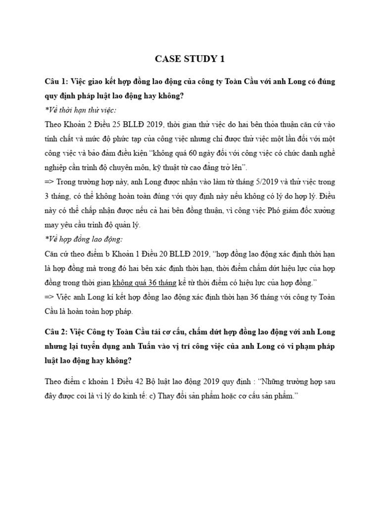 Nhóm 9 - Case Study | PDF