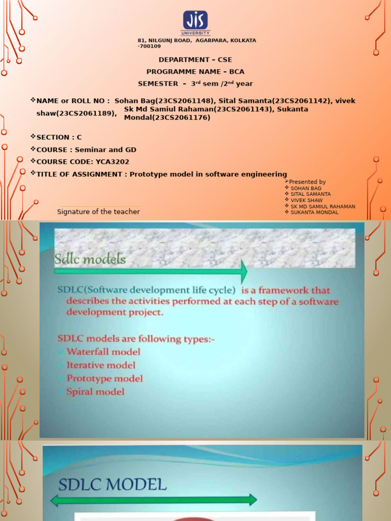 Prototype Model in Software Engineering | PDF