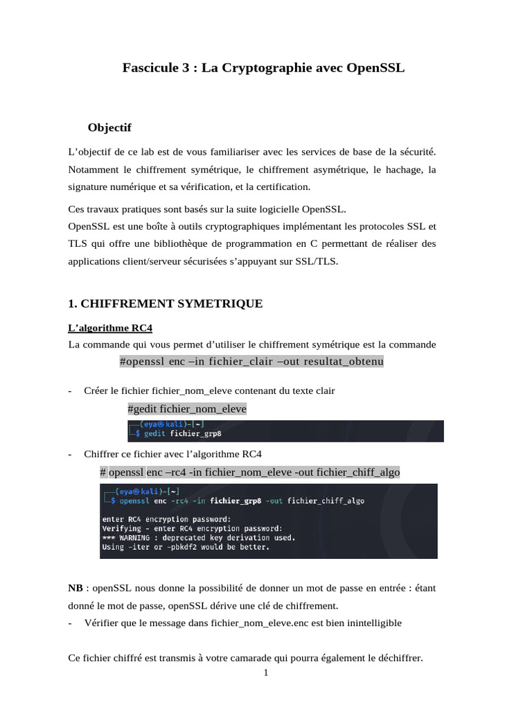CR Fascicule 3 Groupe N°8 | PDF | Sécurité de la couche de transport ...