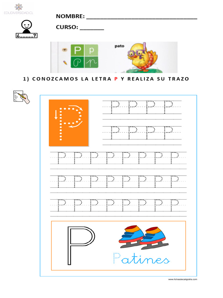 Actividades educativas con la letra P | PDF