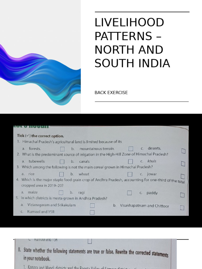 Livelihood Patterns in Himachal Pradesh | PDF | Agriculture | Rice