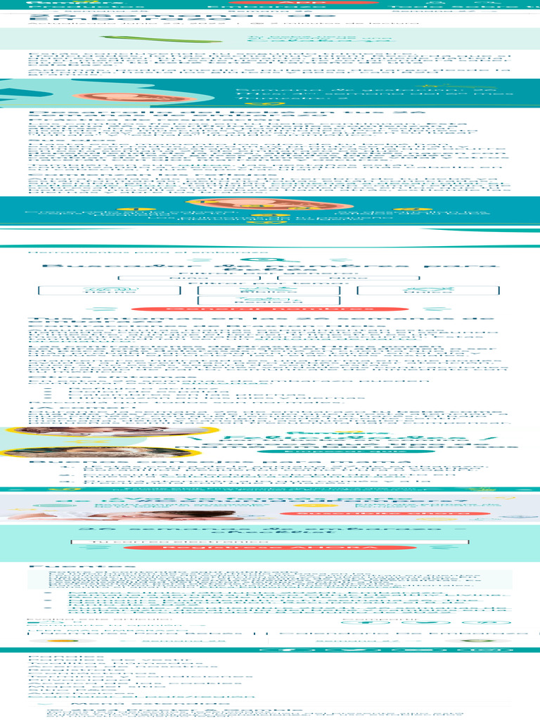 Semana 26 Calendario de Embarazo | PDF | El embarazo | Respiración