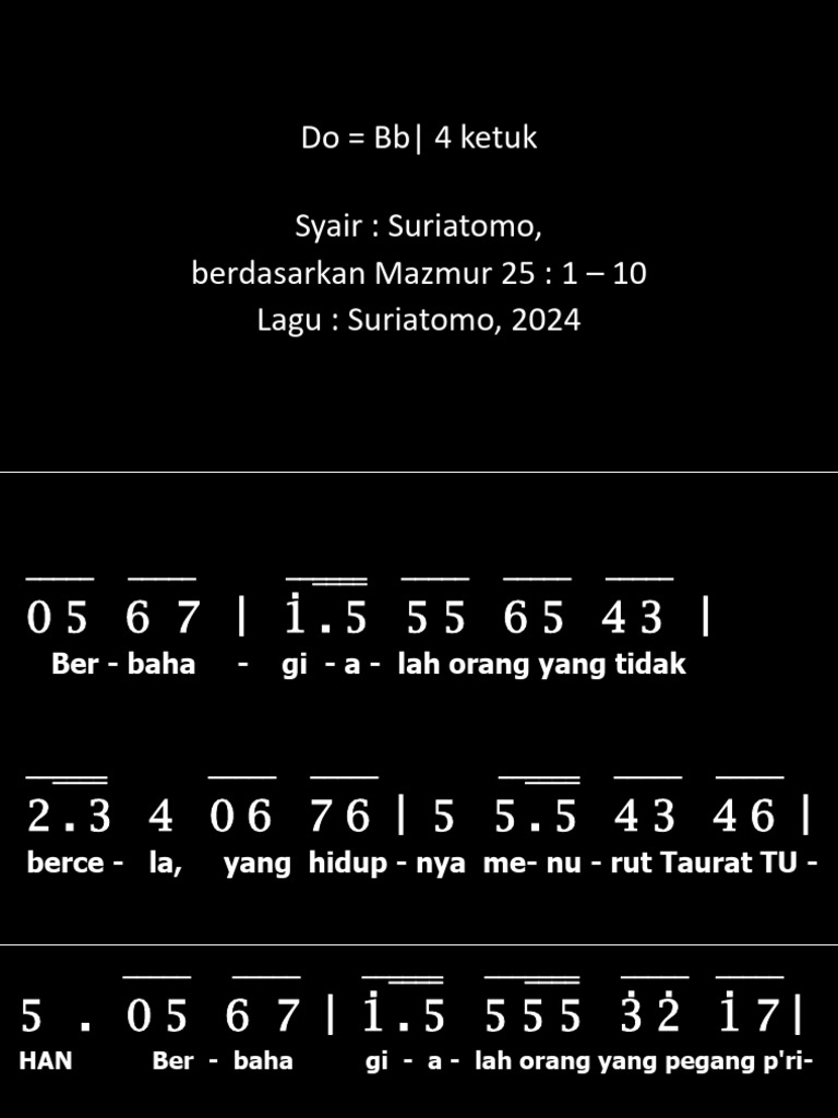 Mazmur 119 1 - 8 | PDF