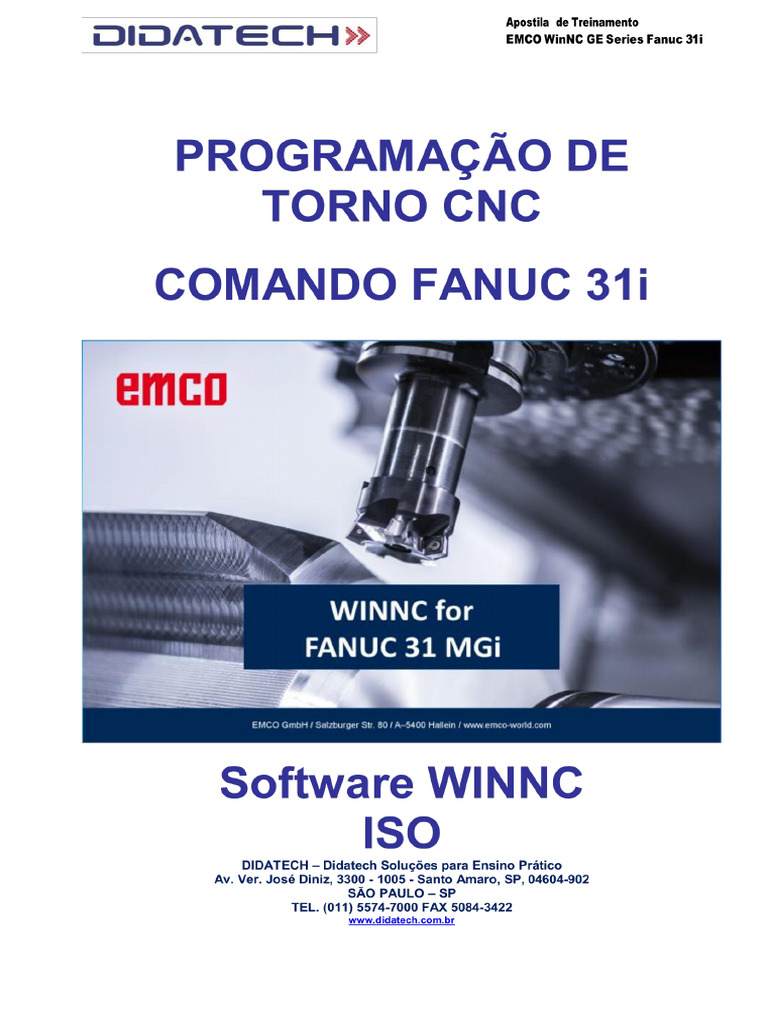 Apostila de Treinamento FANUC 31i ISO TORNEAMENTO | PDF
